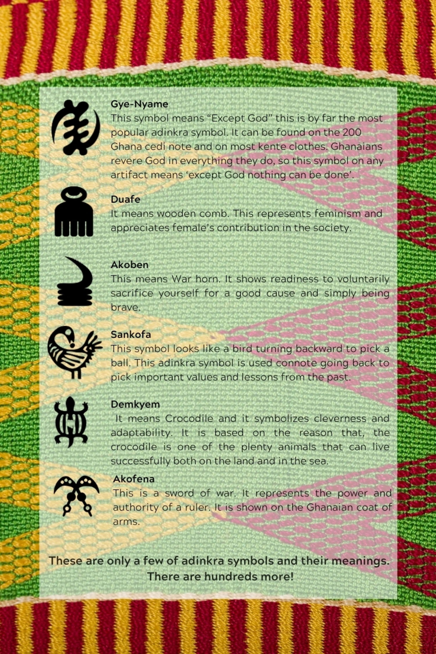 The history of Kente and Adinkra symbols | GhanaTRVL